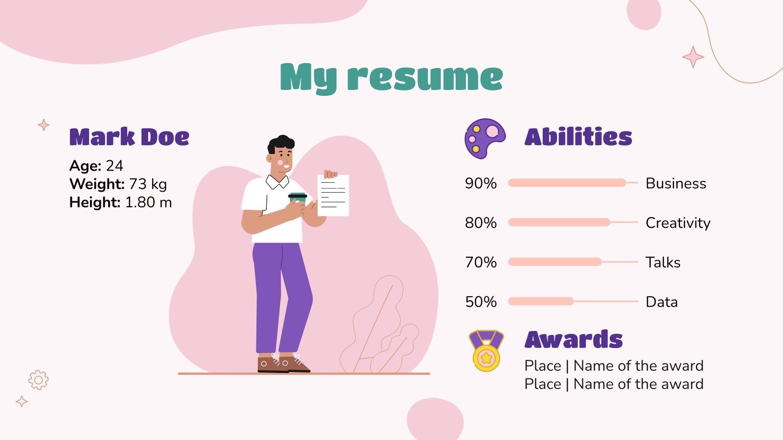 Celebration Portfolio | Google Slides & PowerPoint template