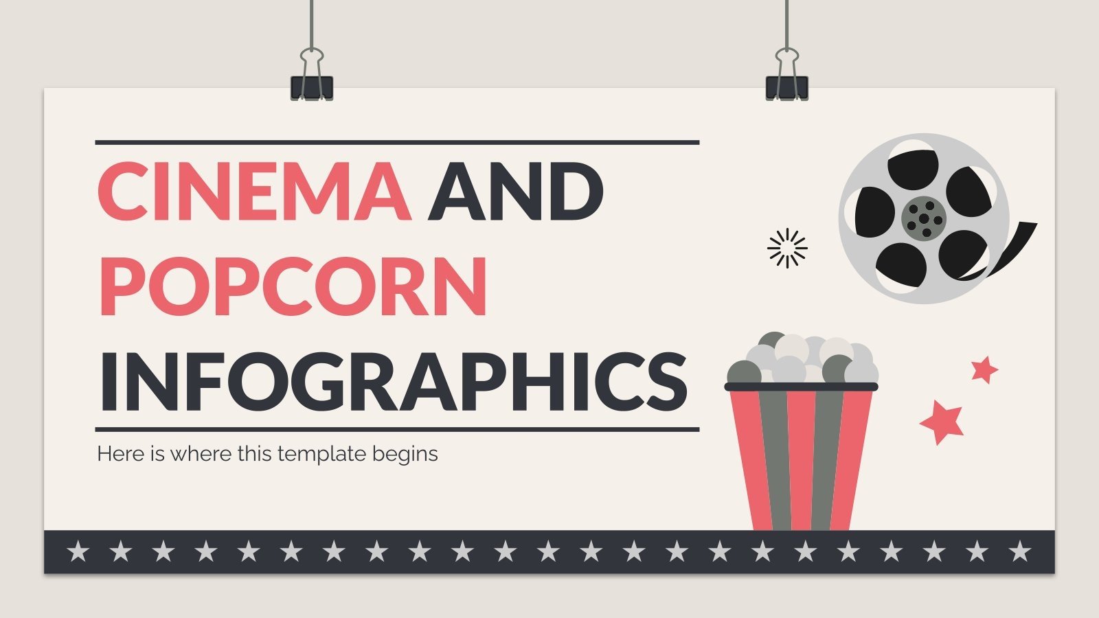 Cinema and Popcorn Infographics | Google Slides & PPT