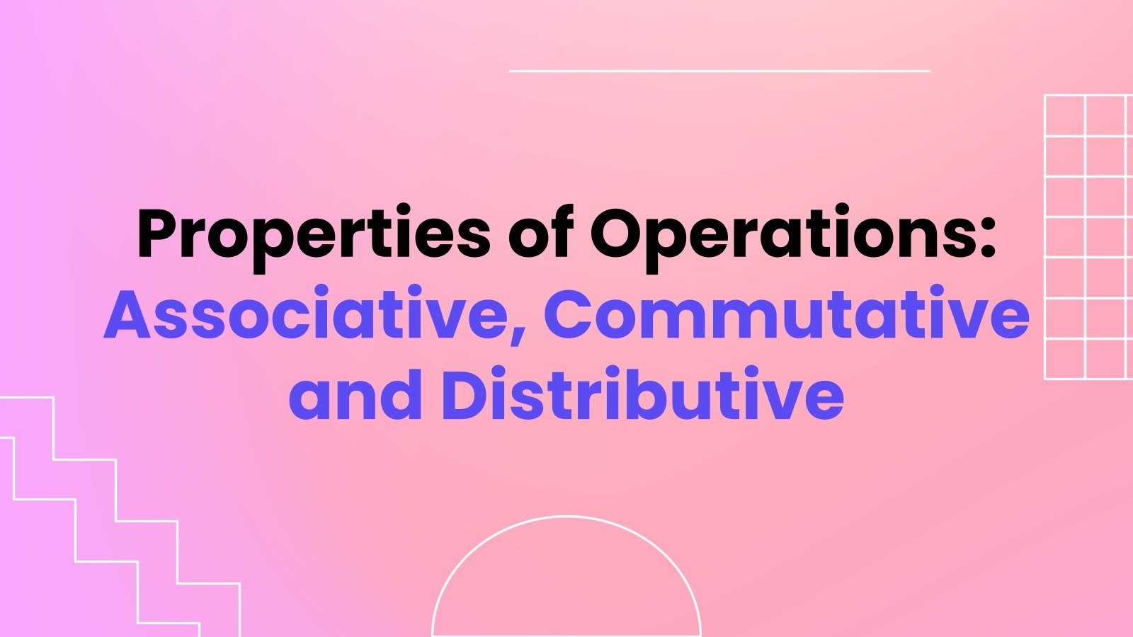 Associative Commutative And Distributive Properties
