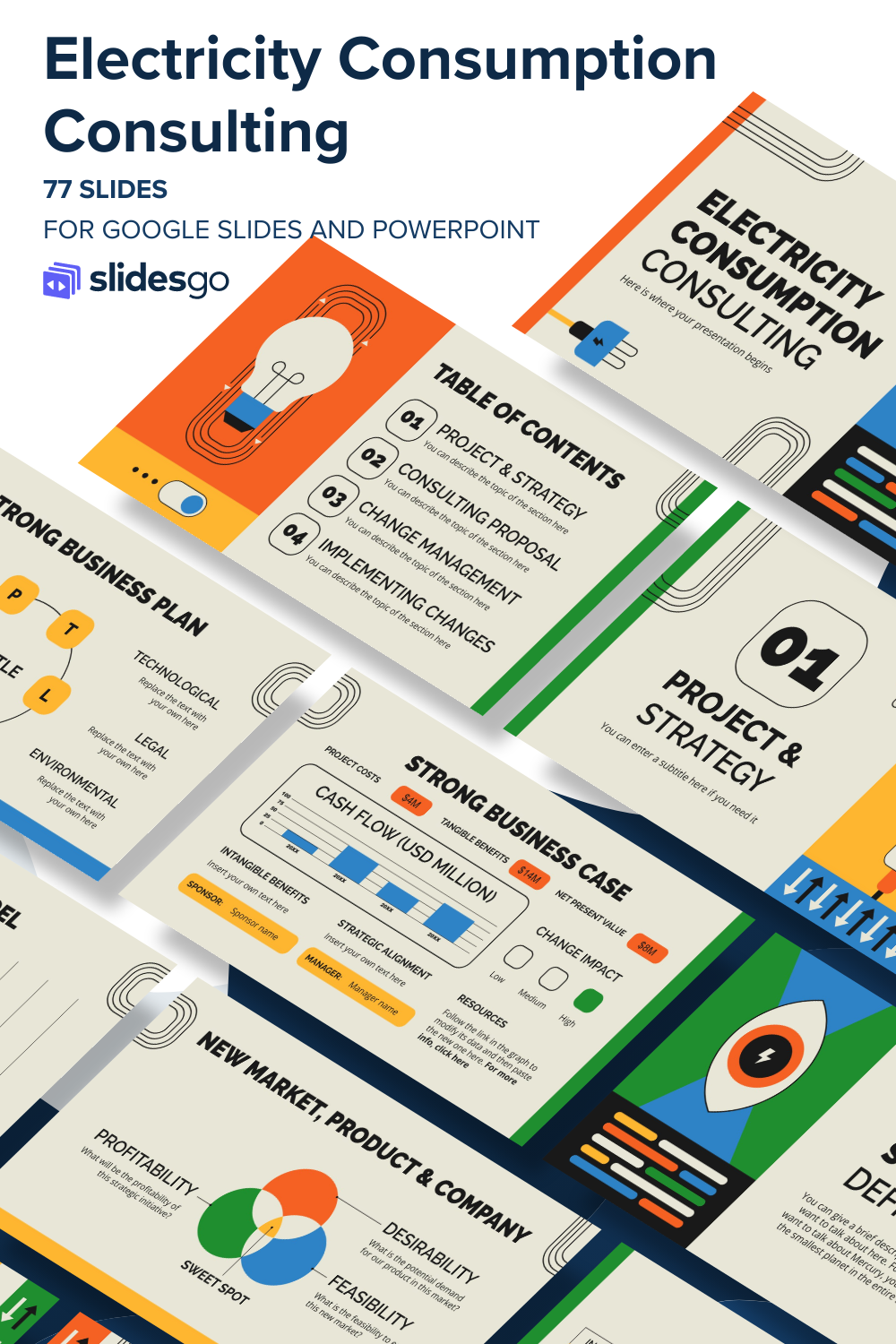 Electricity Consumption Consulting | Google Slides & PPT