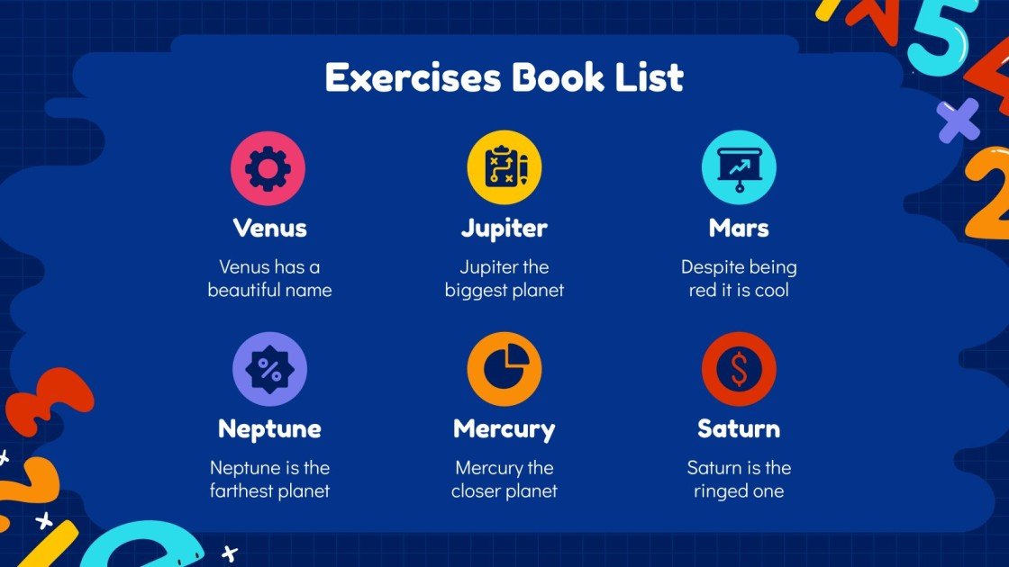 Math Weekly Planner Google Slides & PowerPoint template