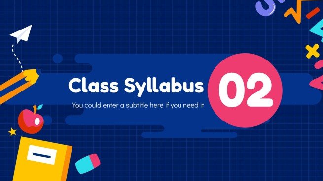 Math Weekly Planner Google Slides & PowerPoint template