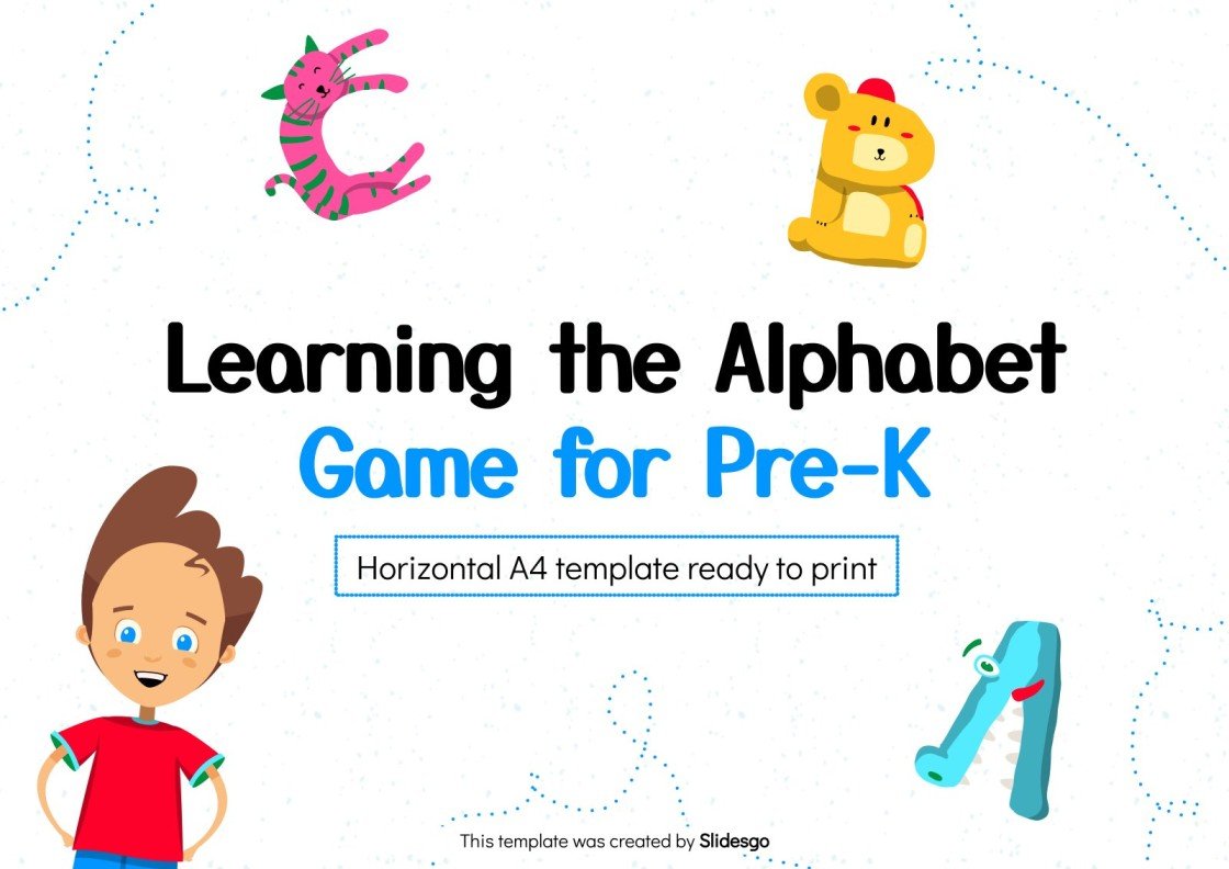 Learning the Alphabet Game for Pre-K | Google Slides