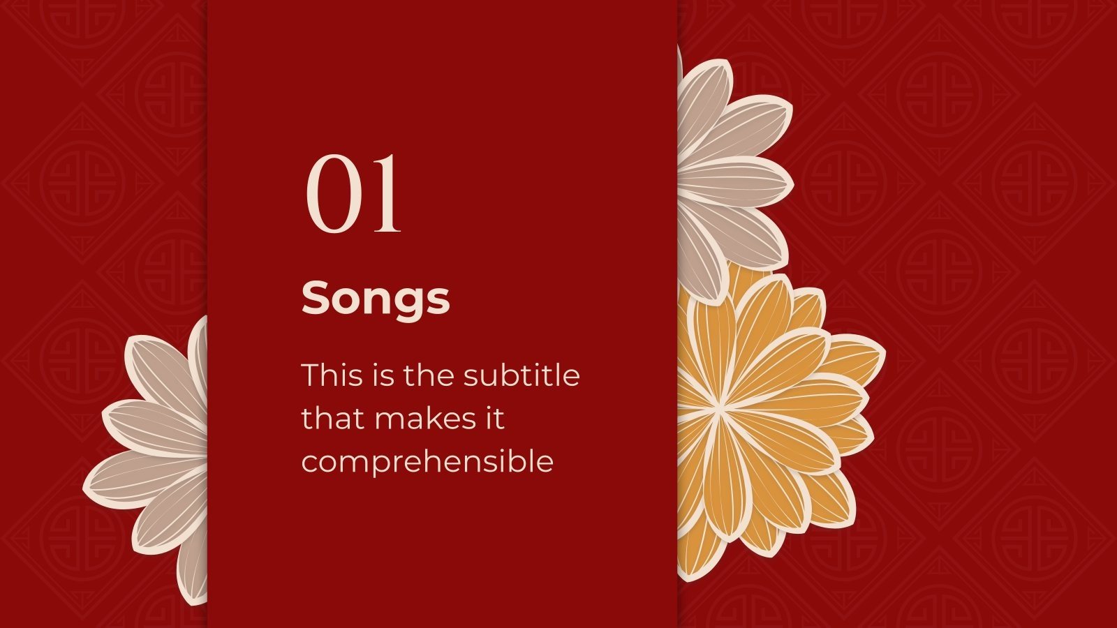 Chinese New Year Songs | Google Slides & PowerPoint theme