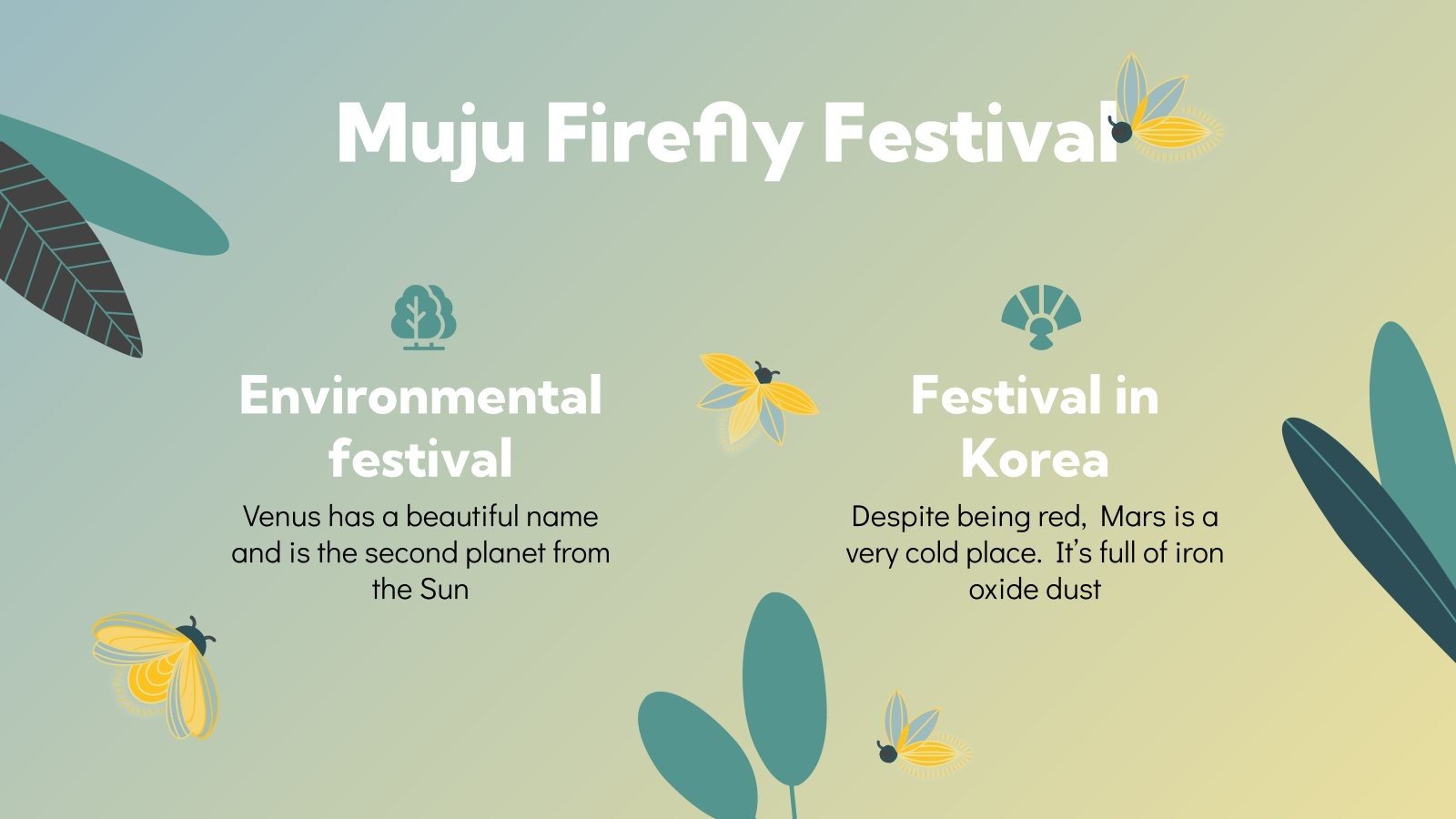 Festival dos Vaga-Lumes de Muju |Google Slides e PowerPoint
