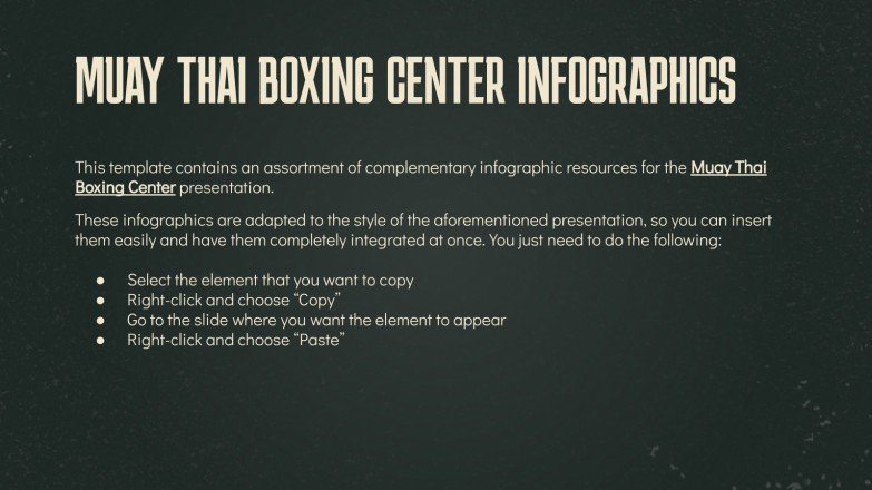 Muay Thai Boxing Center Infographics