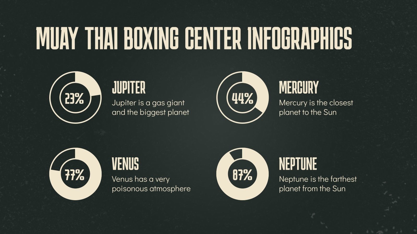 Muay Thai Boxing Center Infographics