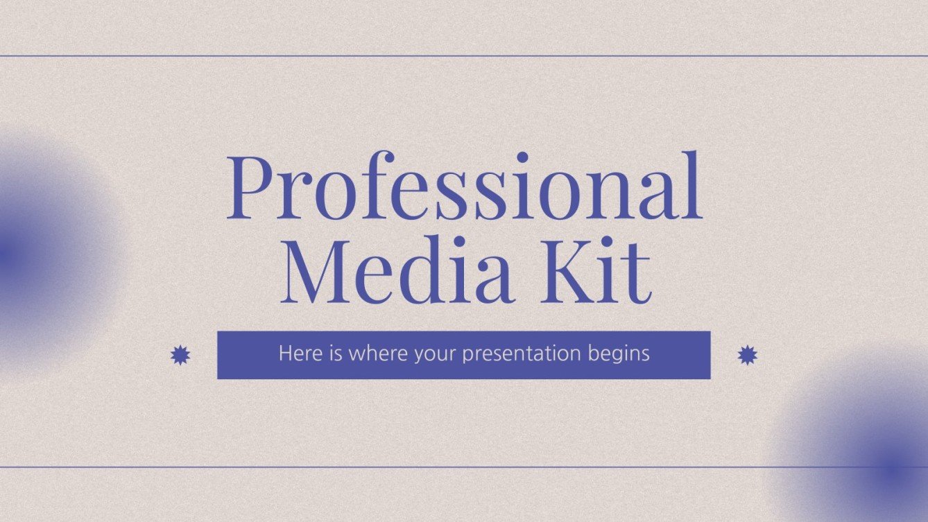 Professional Media Kit | Google Slides & PowerPoint
