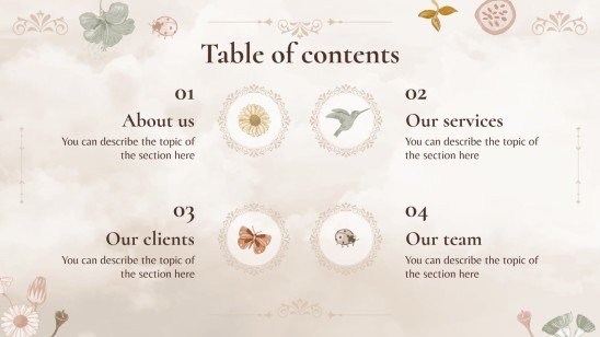 Neoclassical Watercolor Style Agency | Google Slides & PPT