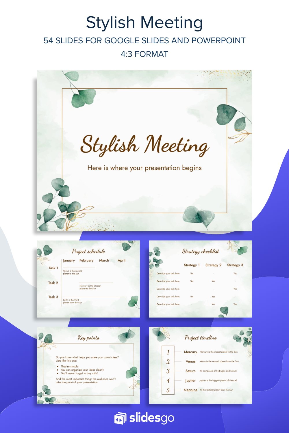 Stylish Meeting | Google Slides theme & PowerPoint template
