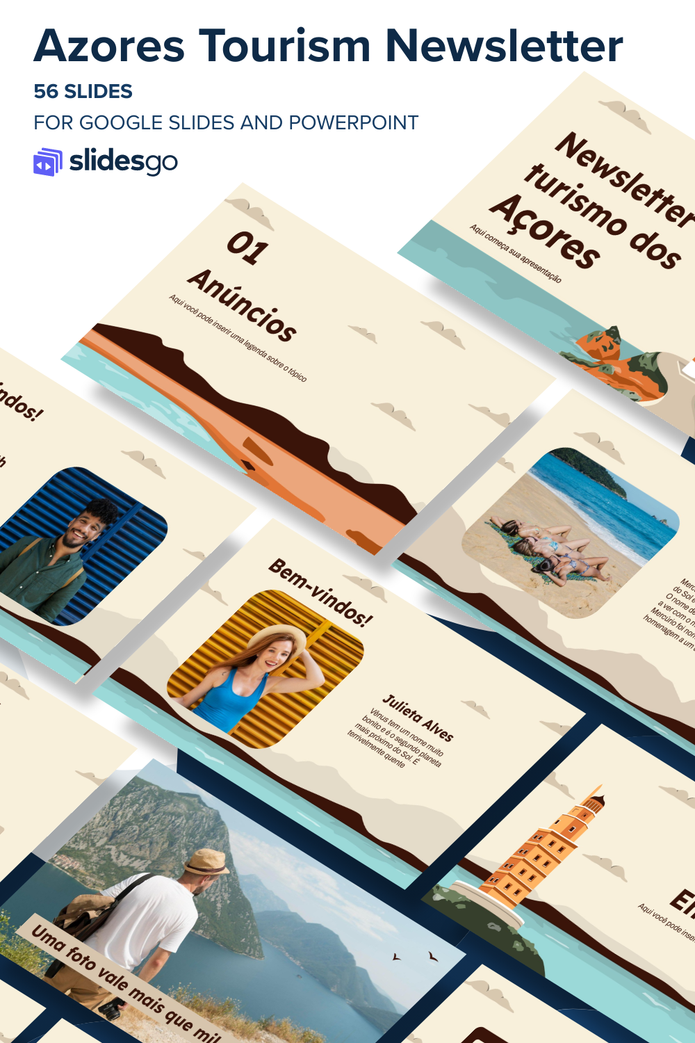 Azores Tourism Newsletter | Google Slides and PowerPoint
