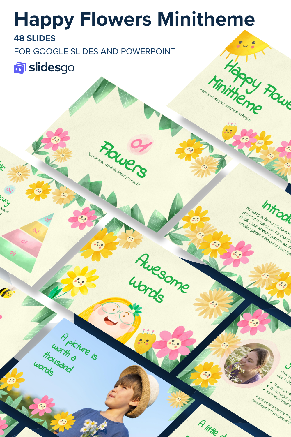Happy Flowers Minitheme | Google Slides & PowerPoint