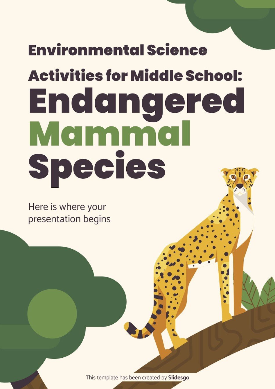Middle School Environmental Science: Endangered Mammals