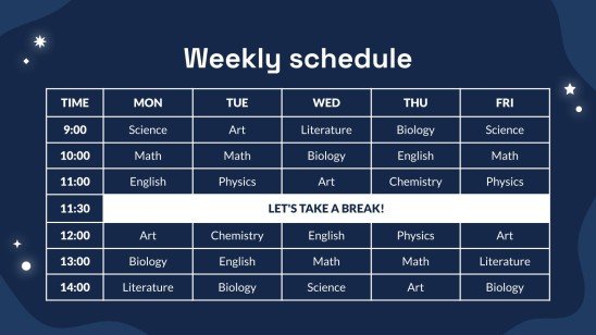 Rocket and Planets Study Planner