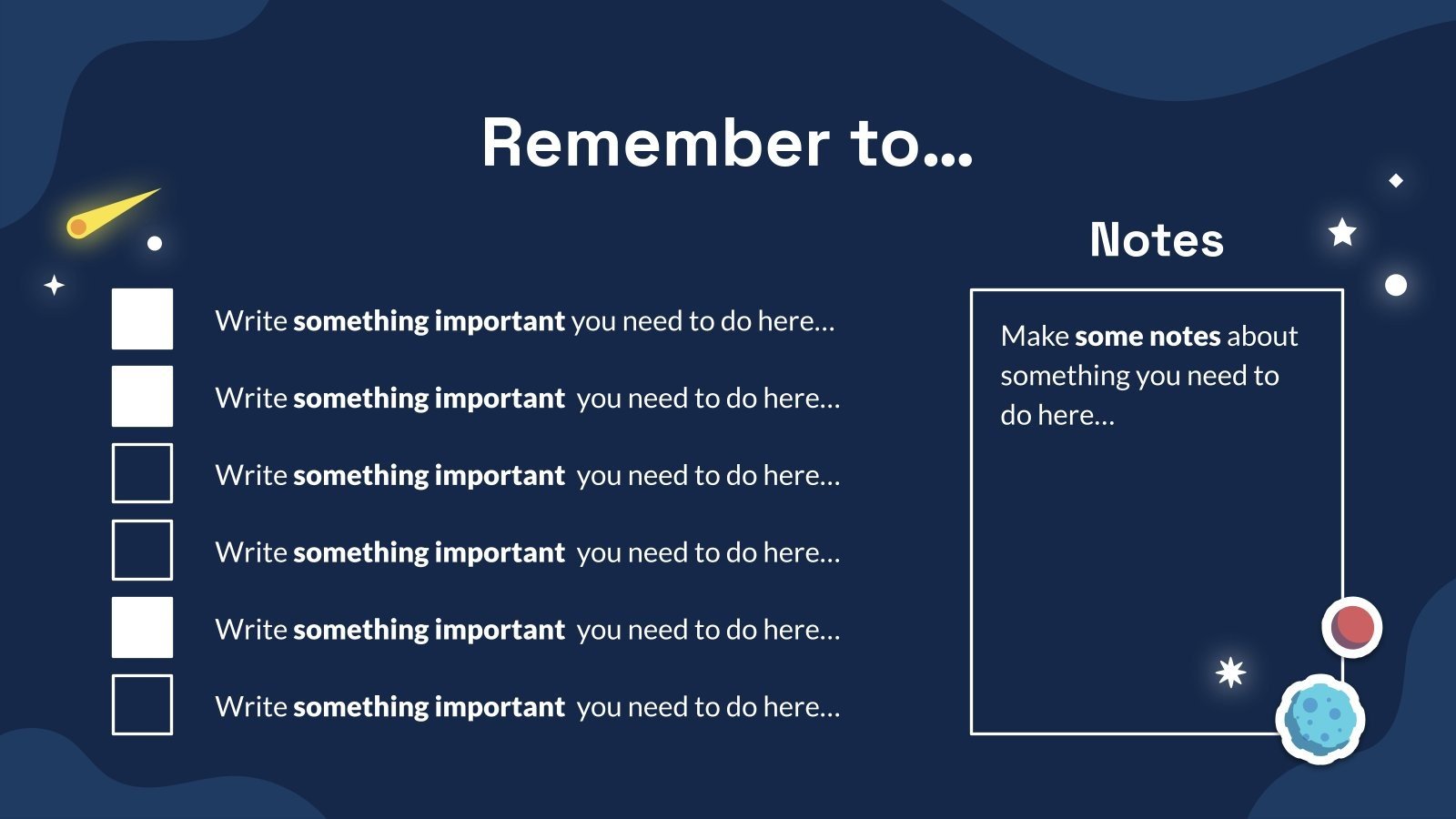 Rocket and Planets Study Planner