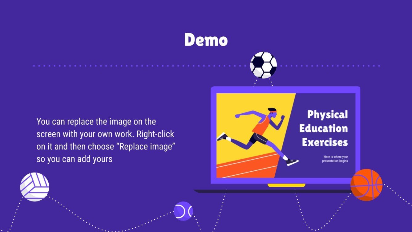 PE Exercises Google Slides theme & PowerPoint template