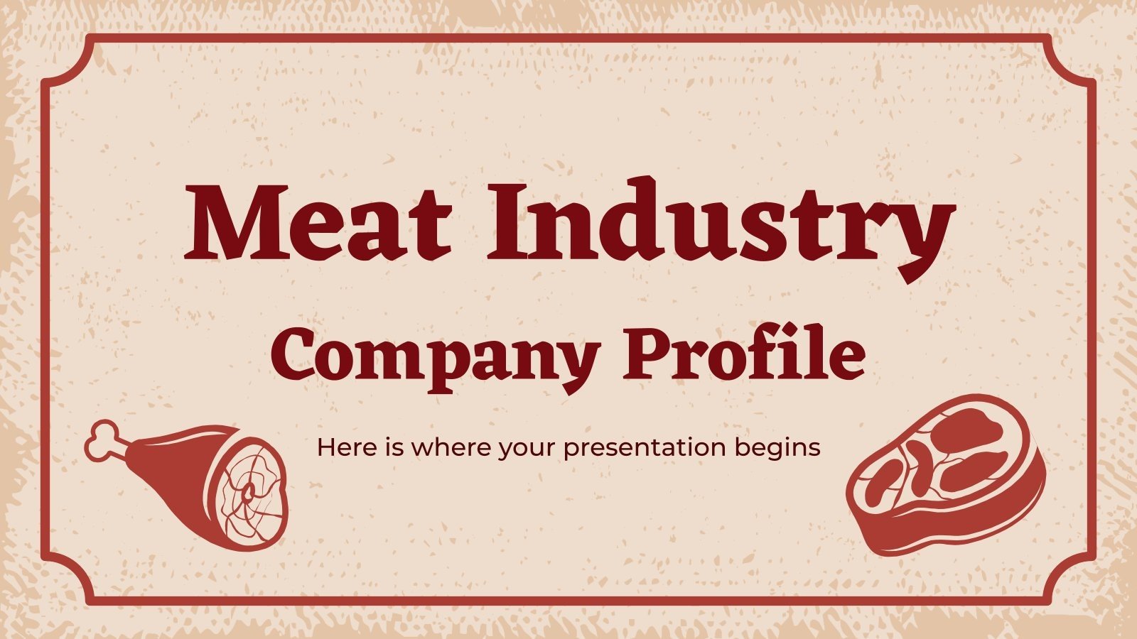 Meat Industry Company Profile | Google Slides & PPT