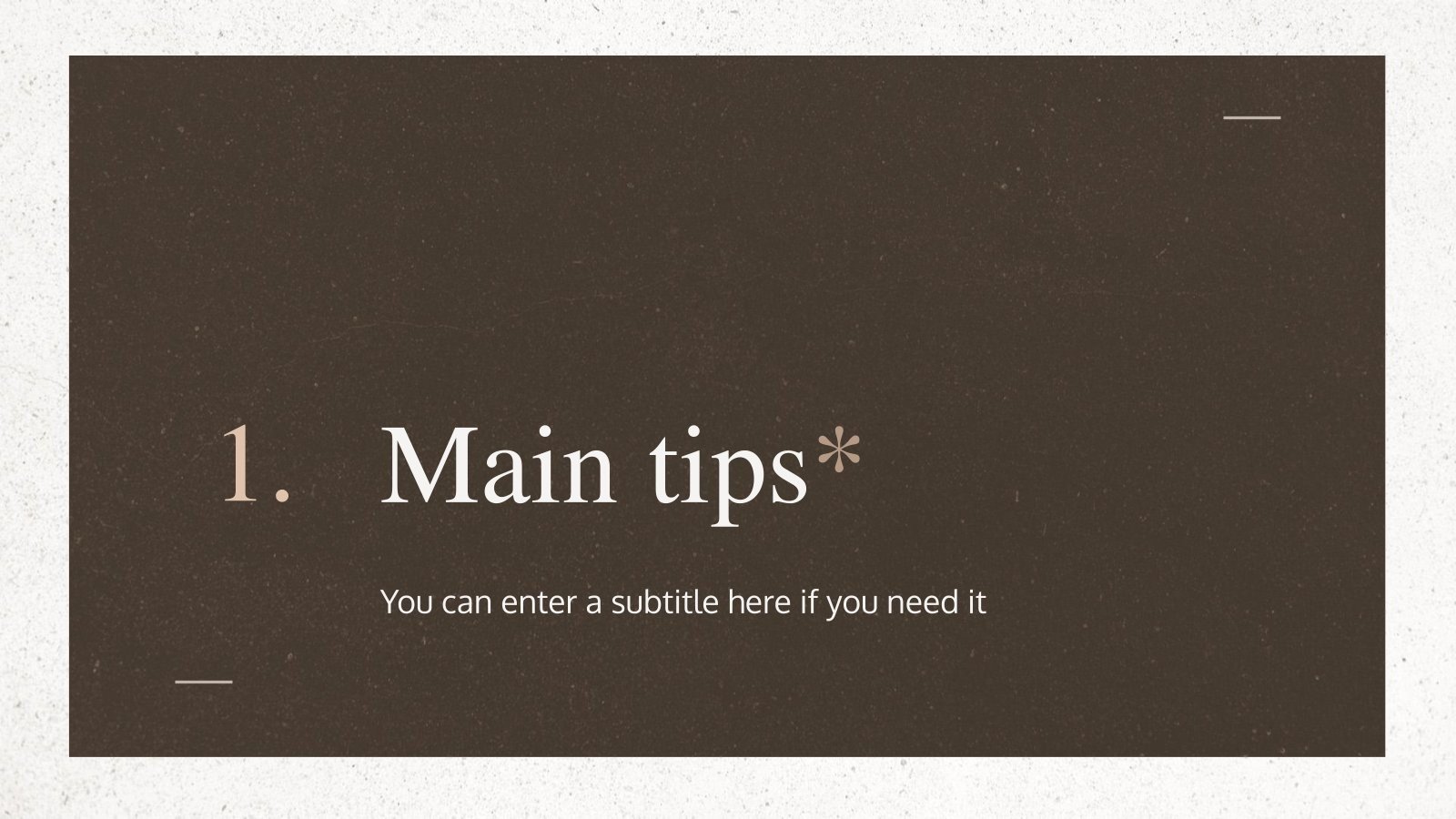 Tips for Keeping Everything Tidy | Google Slides & PPT