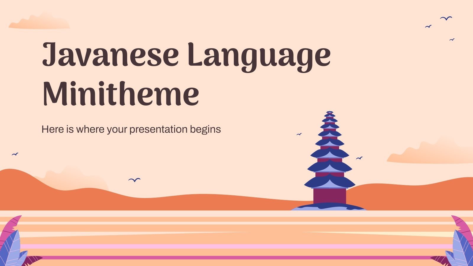 Javanese Language Minitheme | Google Slides & PPT