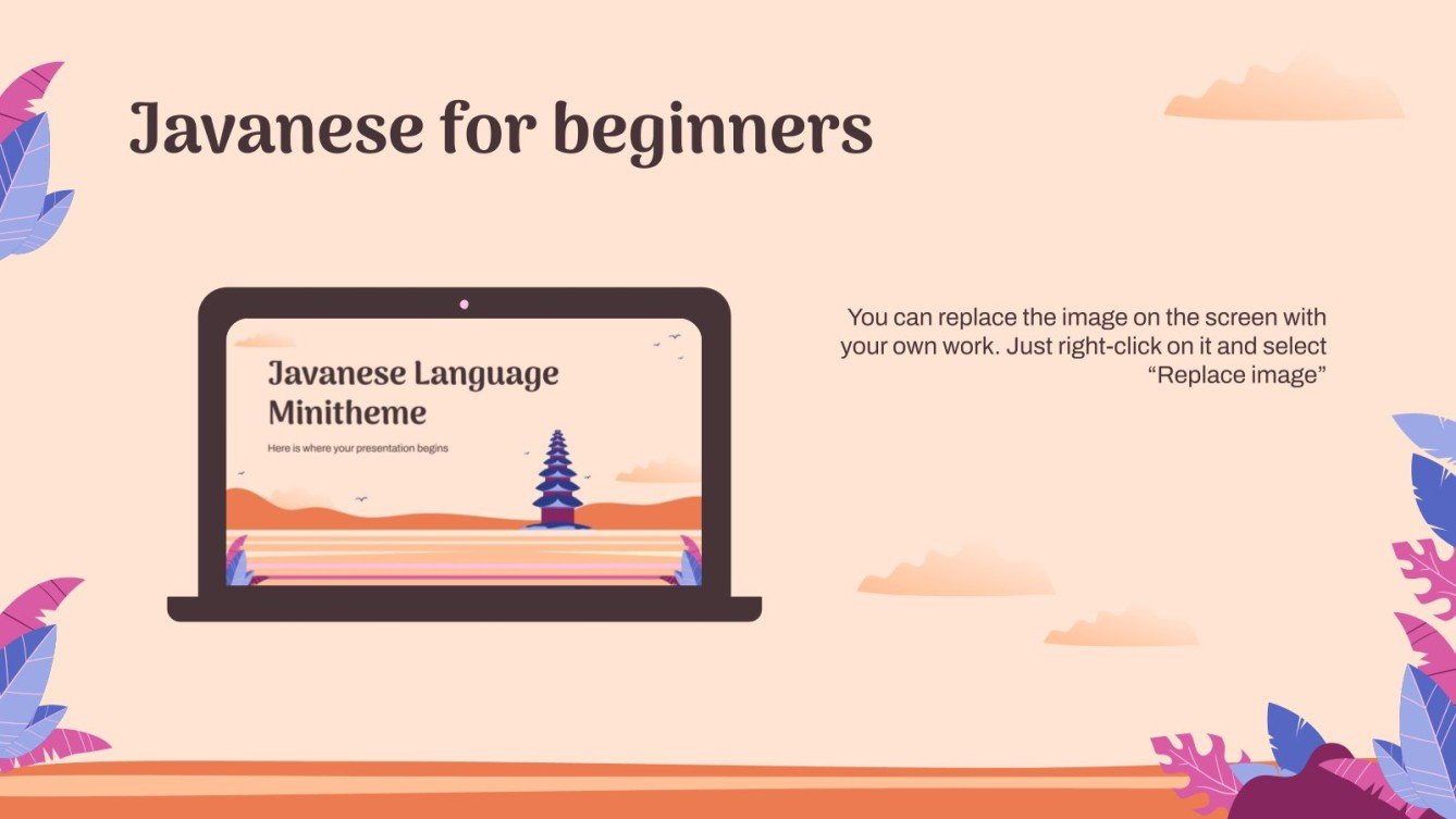 Javanese Language Minitheme | Google Slides & PPT