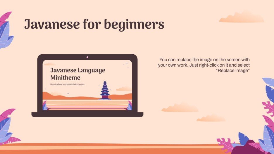 Javanese Language Minitheme | Google Slides & PPT