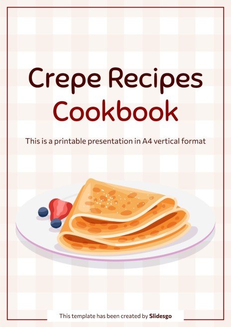 Libro de recetas de crepes | Google Slides y PowerPoint