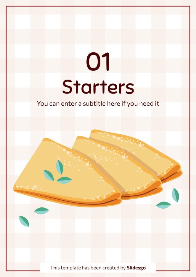 Libro de recetas de crepes | Google Slides y PowerPoint