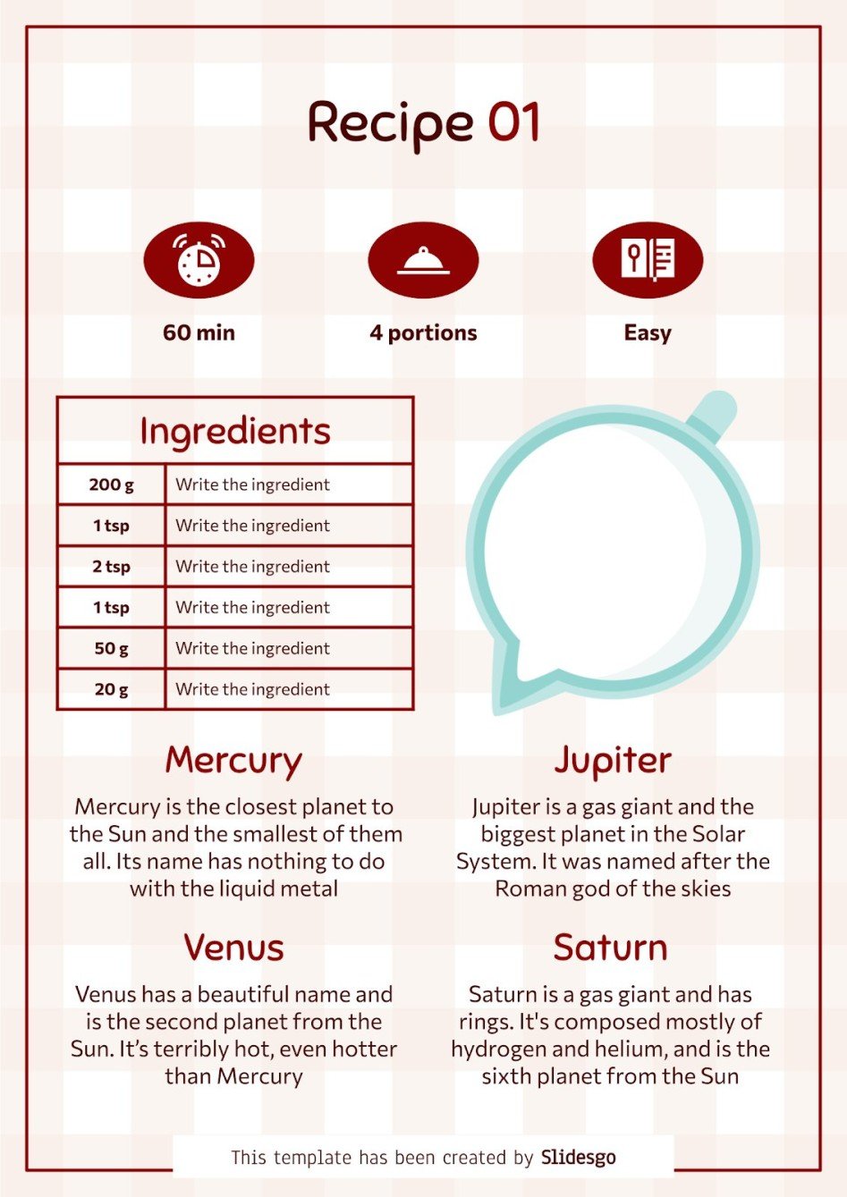 Crepe Recipes Cookbook | Google Slides & PowerPoint