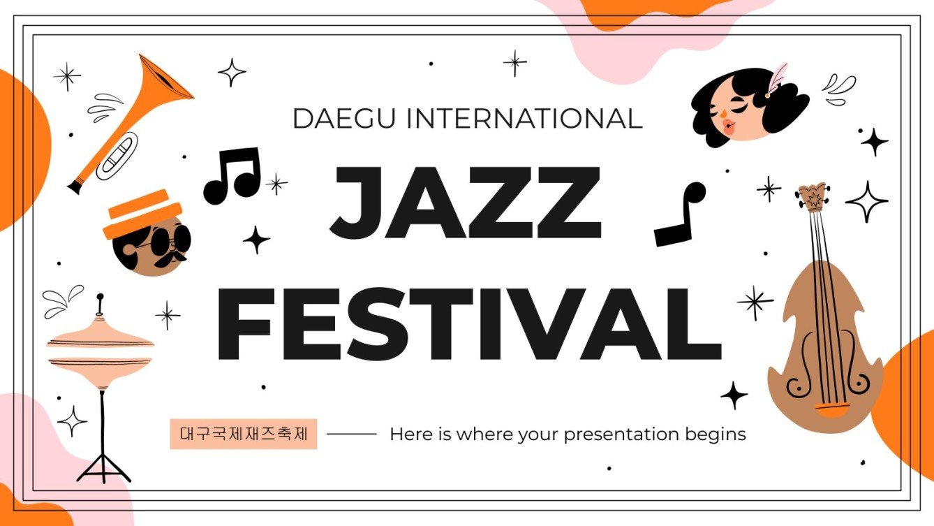 Free Jazz-related Google Slides and PowerPoint Templates