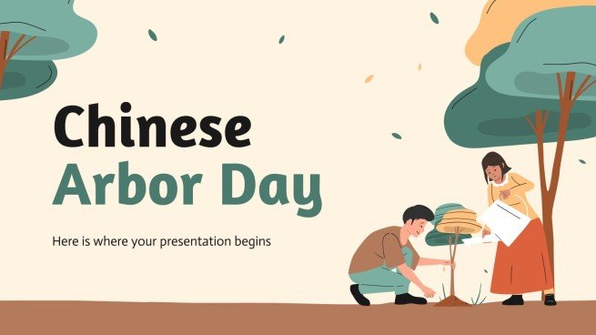 Plantillas de Google Slides y PowerPoint sobre árboles