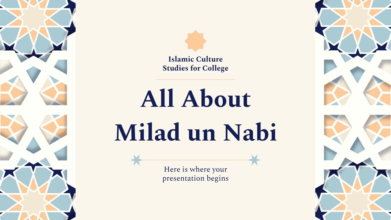 Islamic Culture Studies for College: All About Milad un Nabi