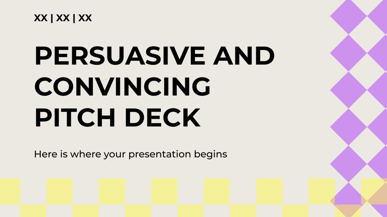 Modern & Persuasive Pitch Deck Google Slides and PowerPoint Template