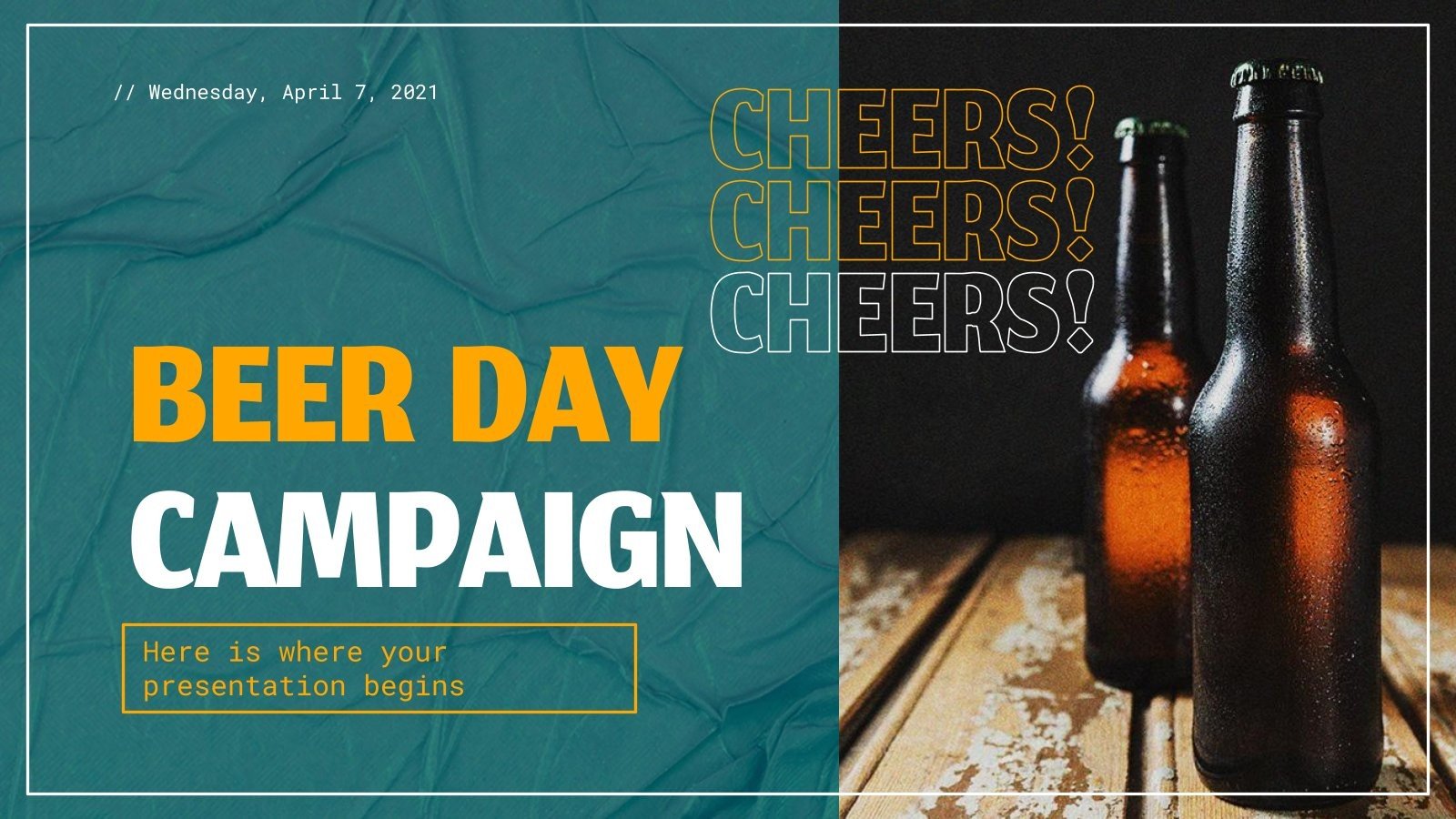 Beer Day Campaign | Google Slides and PowerPoint template