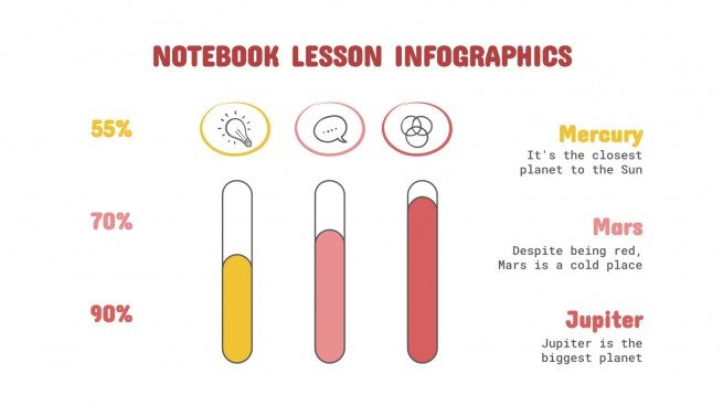 Notebook Lesson Infographics | Google Slides and PPT template