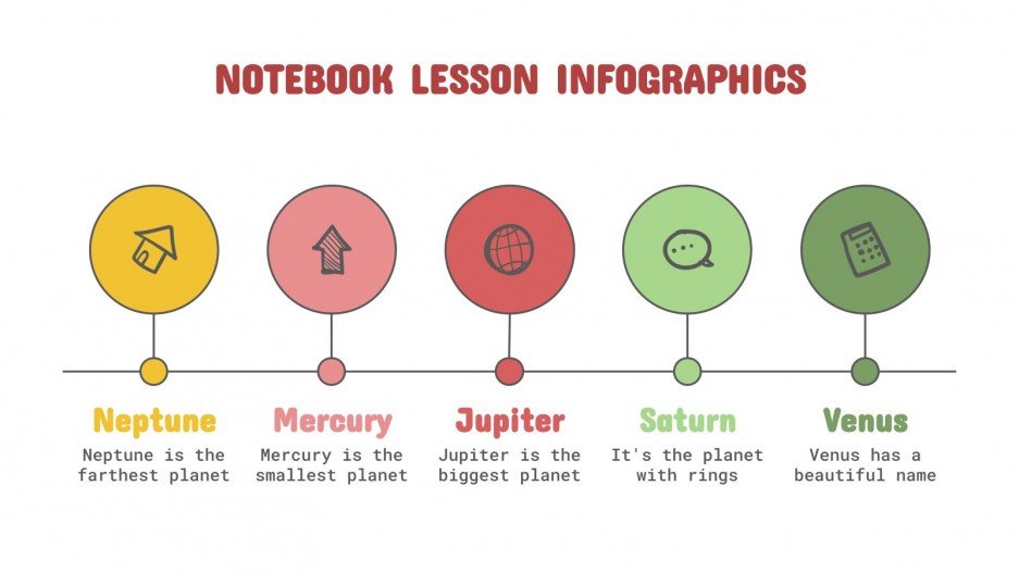Notebook Lesson Infographics | Google Slides and PPT template