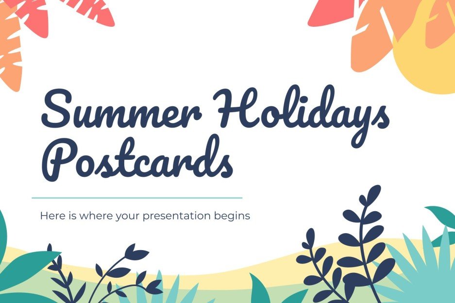 Plantillas gratis de verano para Google Slides y PowerPoint