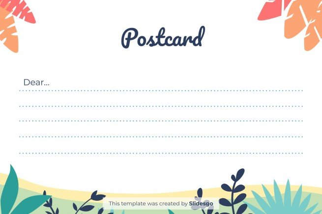 Summer Holidays Postcards | Google Slides & PPT
