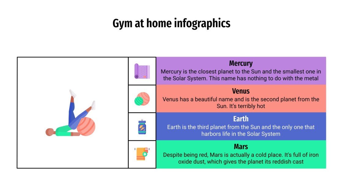 Gym at Home Infographics | Google Slides & PowerPoint