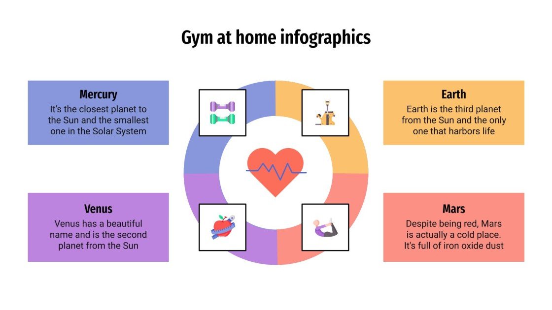 Gym at Home Infographics | Google Slides & PowerPoint