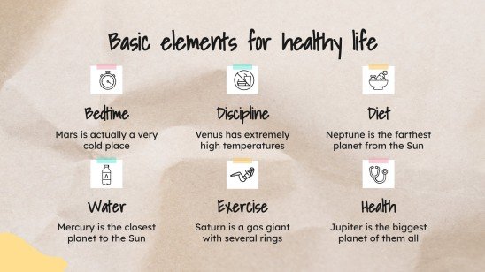 Plan de vida saludable | Google Slides y PowerPoint