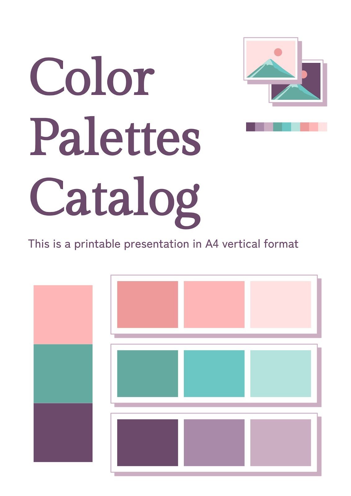 Color Palettes Catalog | Google Slides & PowerPoint