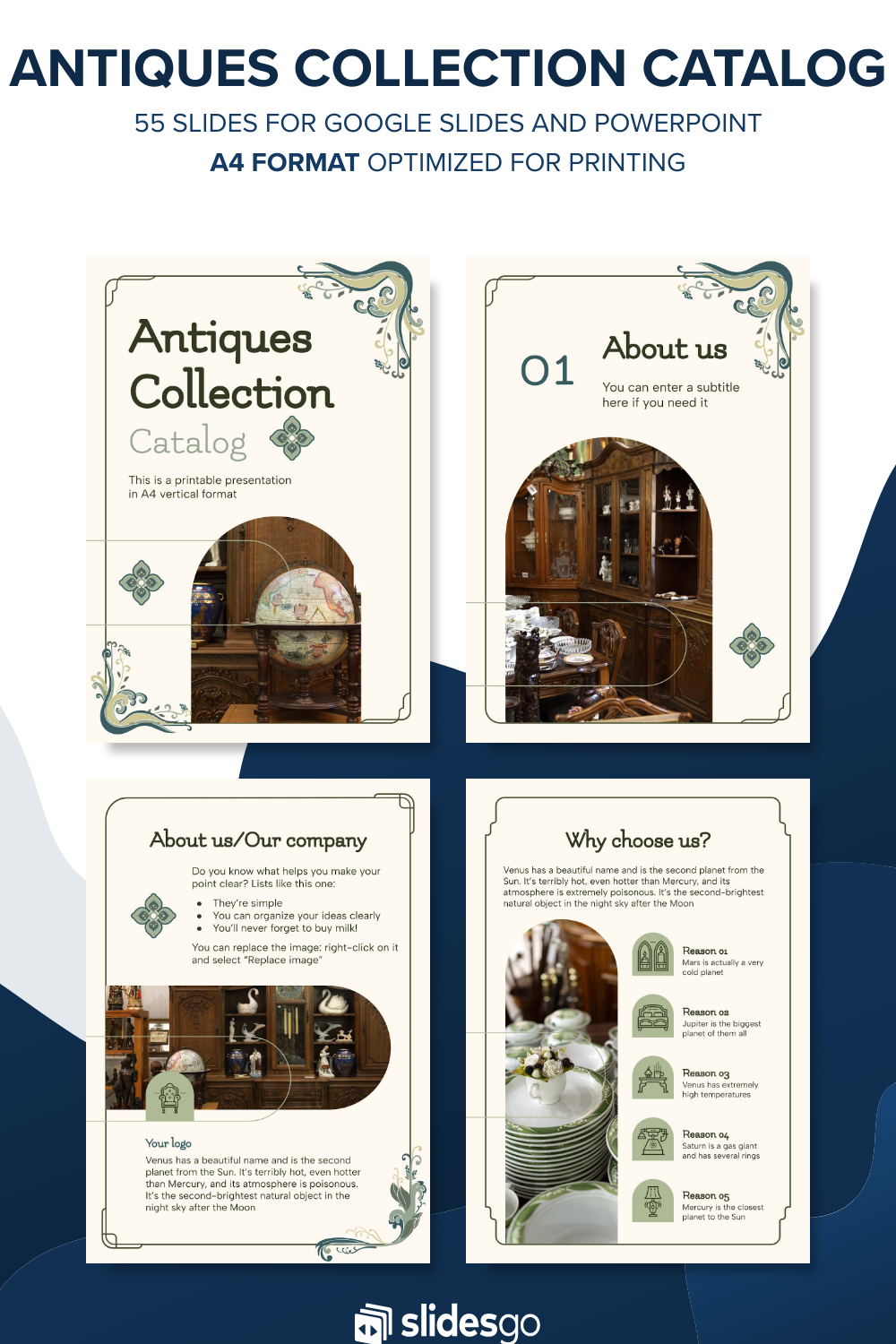 Antiques Collection Catalog | Google Slides & PPT