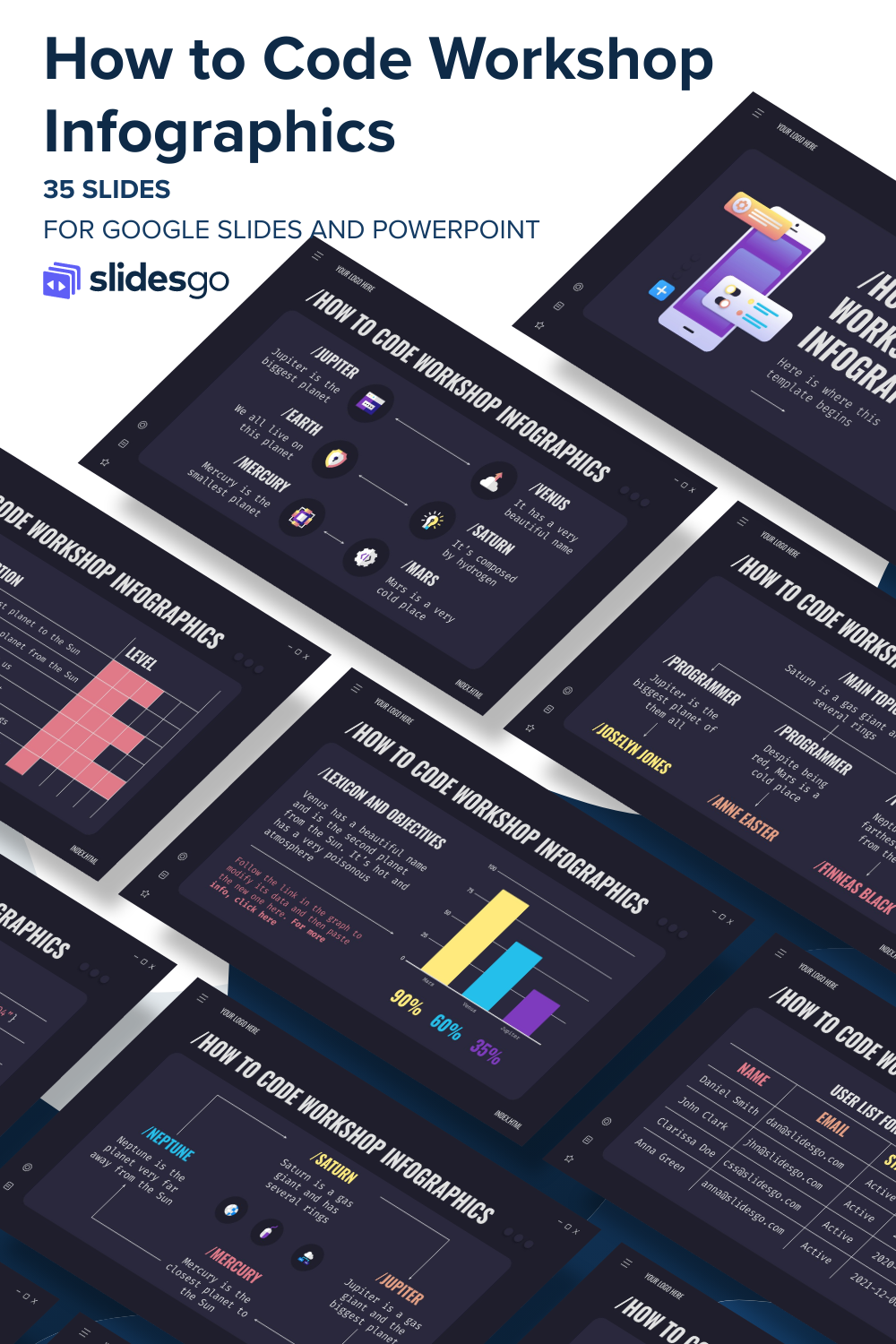 How to Code Workshop Infographics | Google Slides & PPT