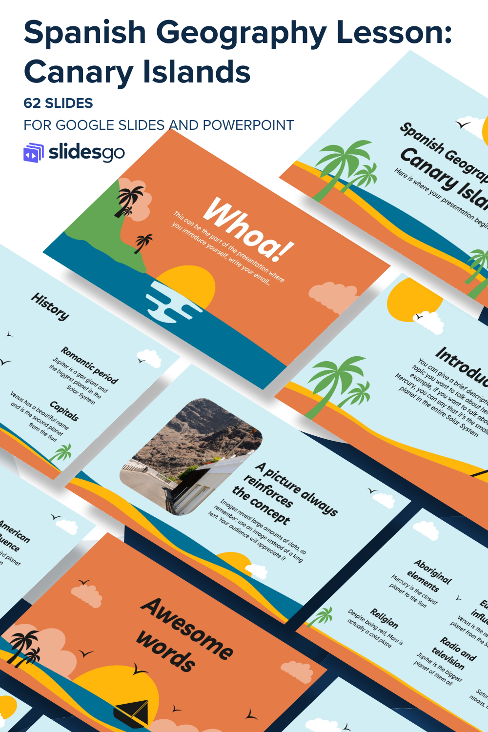 Spanish Geography Lesson: Canary Islands | Google Slides