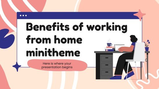 Minitema de benefícios de trabalhar a partir de casa