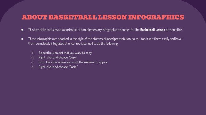 Basketball Lesson Infographics | Google Slides & PowerPoint