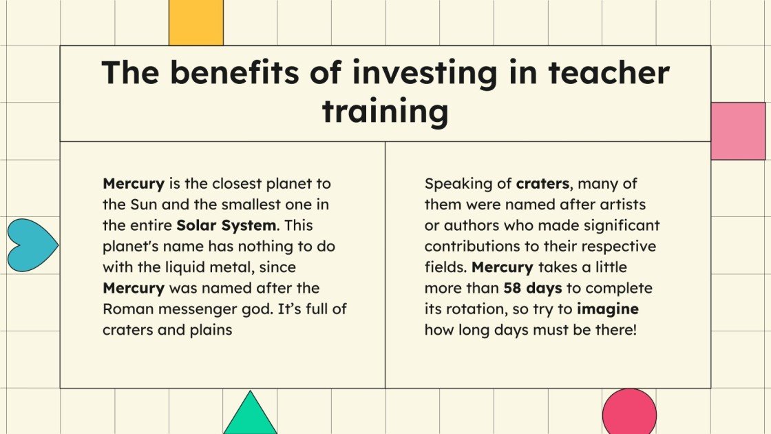 Importance of Teacher Training | Google Slides & PowerPoint