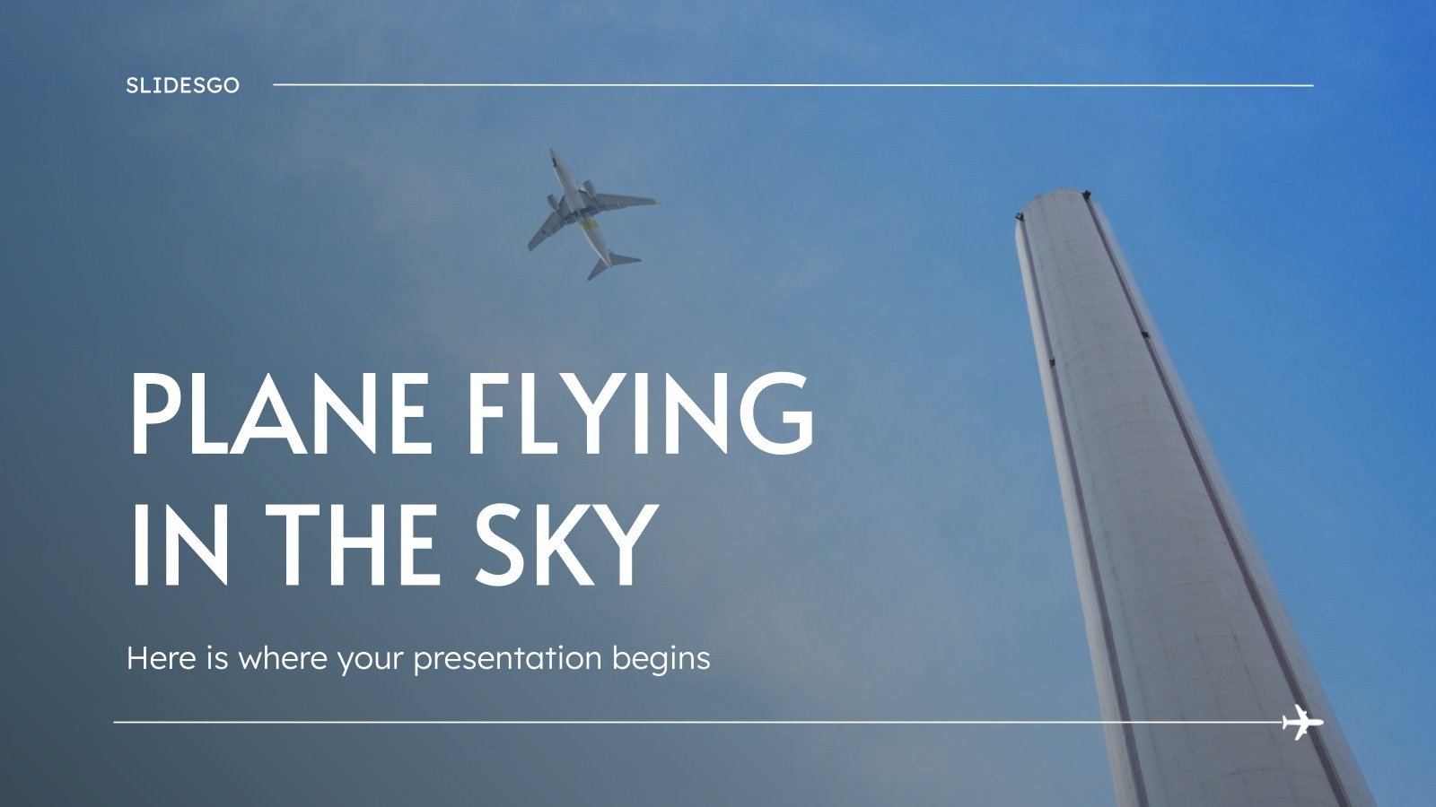 Free templates about airplanes for Google Slides and PowerPoint