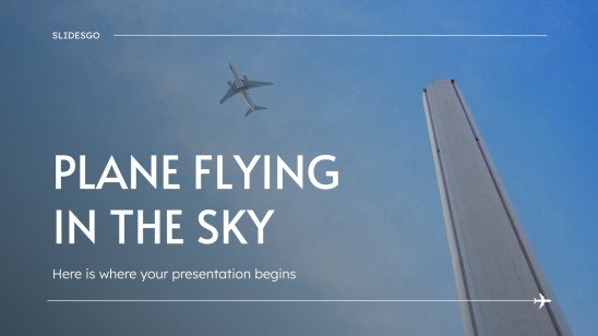 Free templates about airplanes for Google Slides and PowerPoint