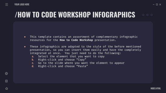 How to Code Workshop Infographics | Google Slides & PPT